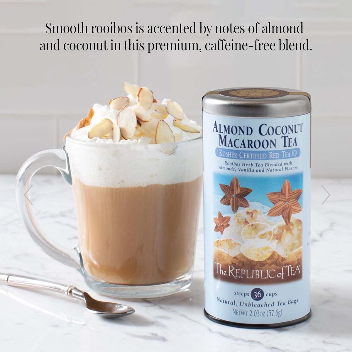 Relaxing herbal infusion with coconut