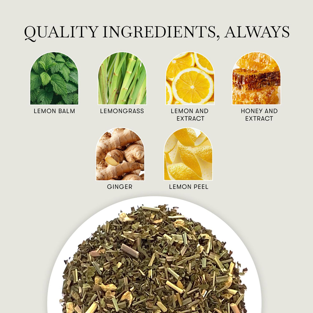 relaxing herbal infusion with honey