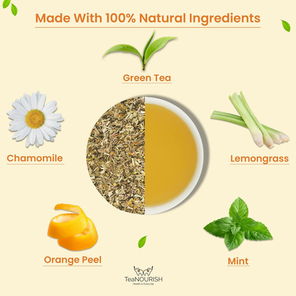 Relaxing herbal tea for sleep