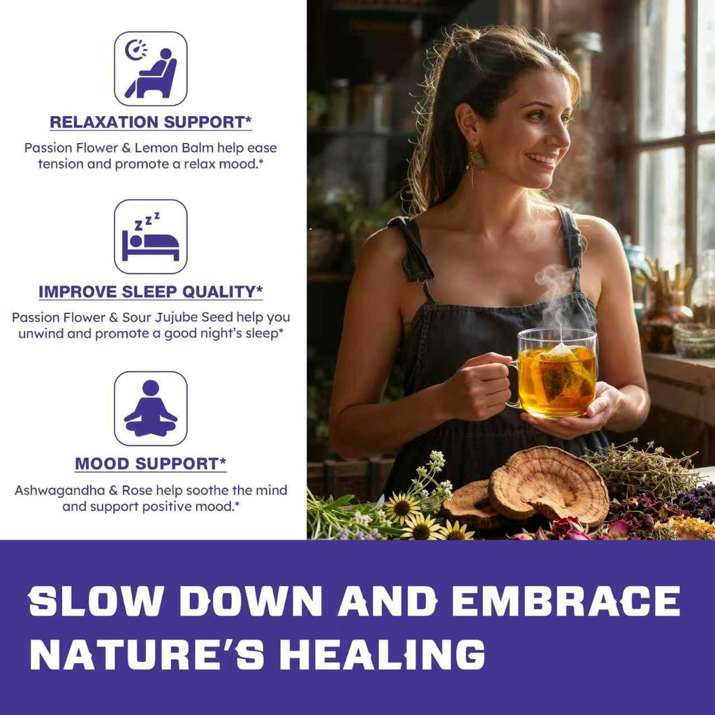 relaxing herbal tea for stress relief