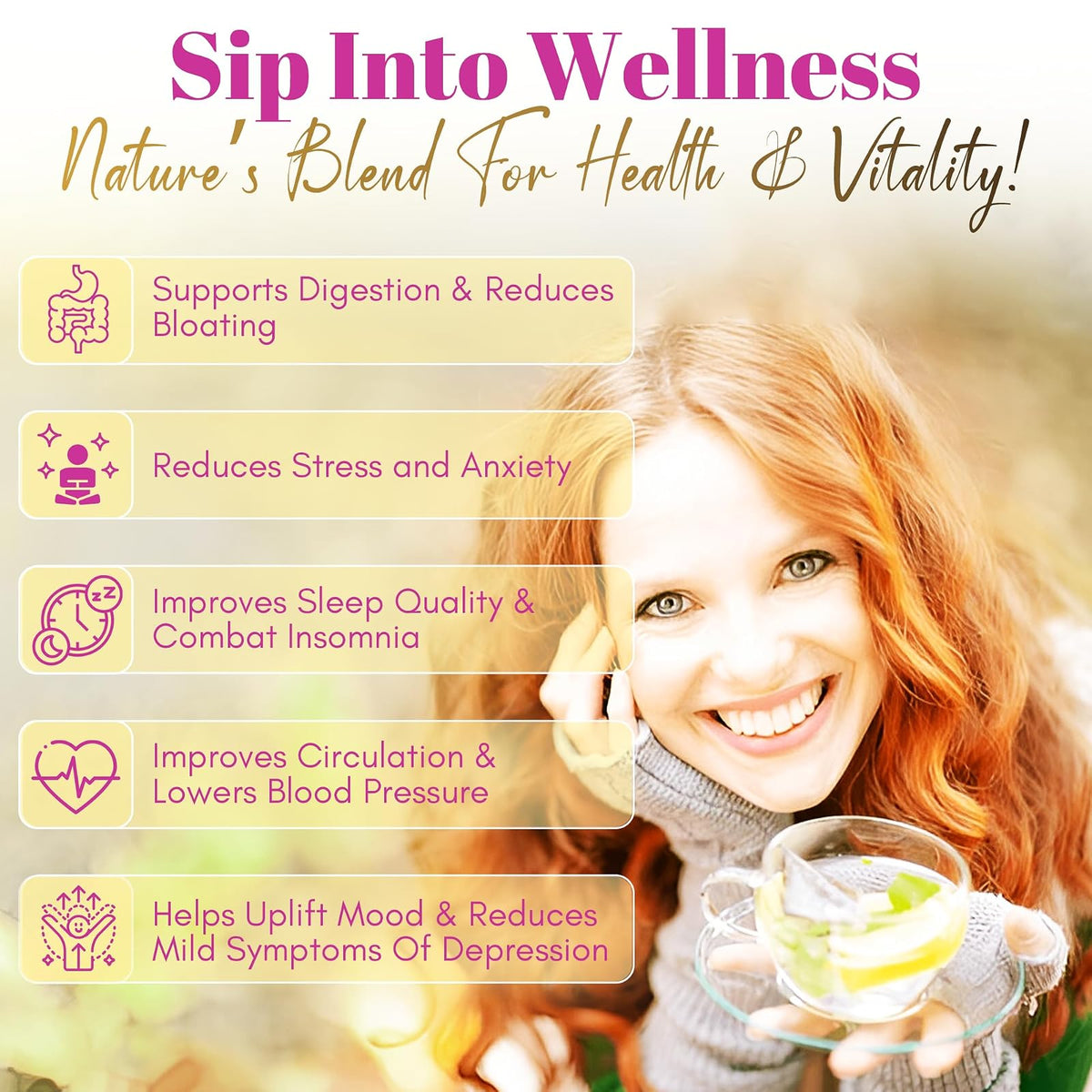 relaxing herbal tea for stress relief
