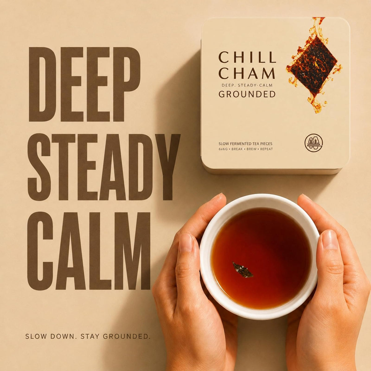 Relaxing herbal tea for stress relief