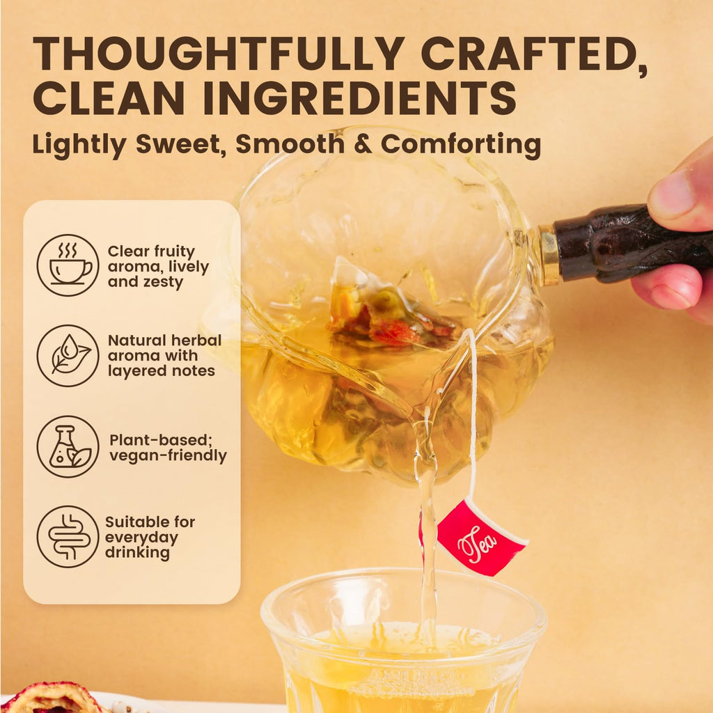 Relaxing herbal tea for wellness