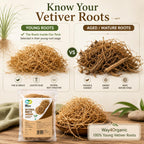 relaxing herbal tea with vetiver