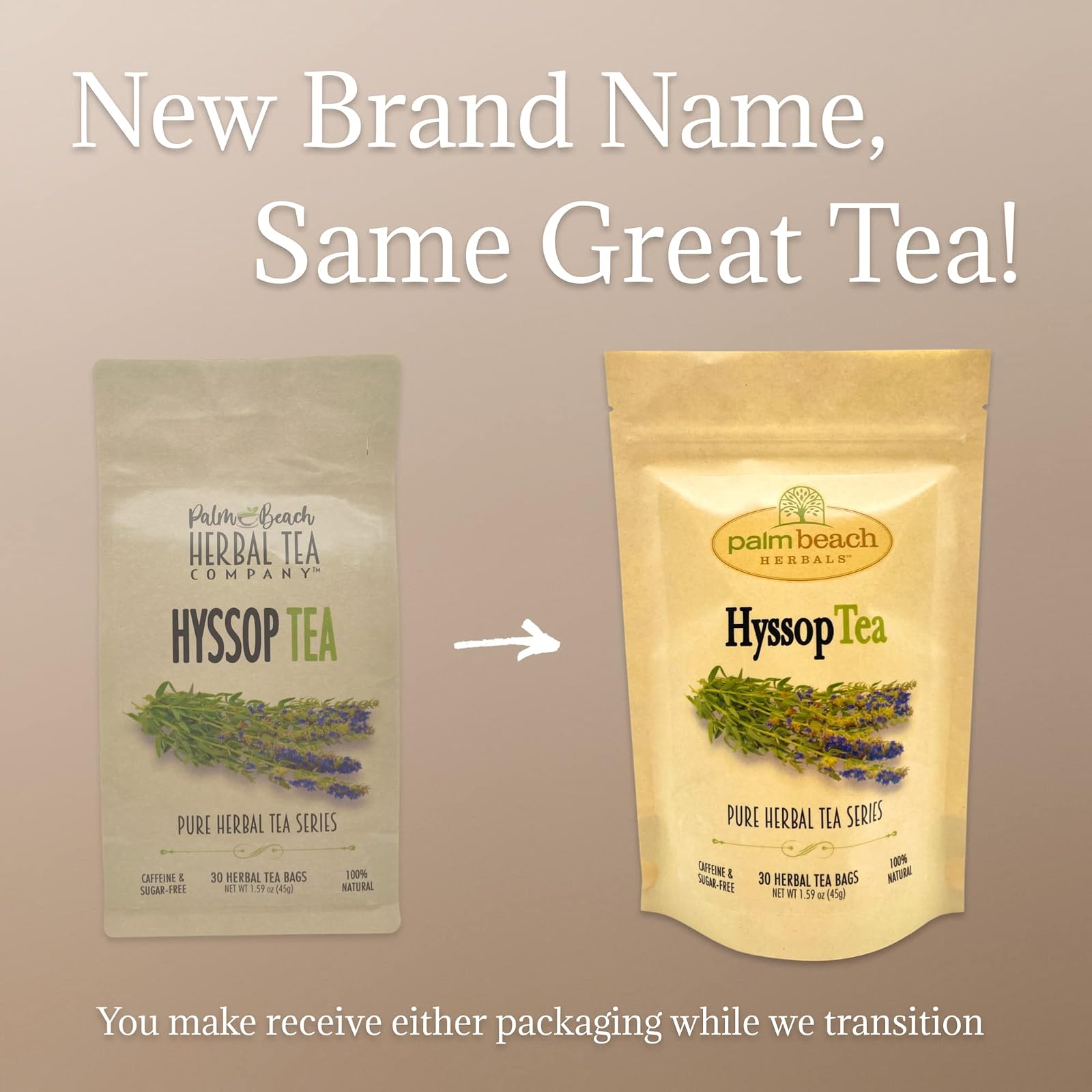 Relaxing hyssop tea infusion
