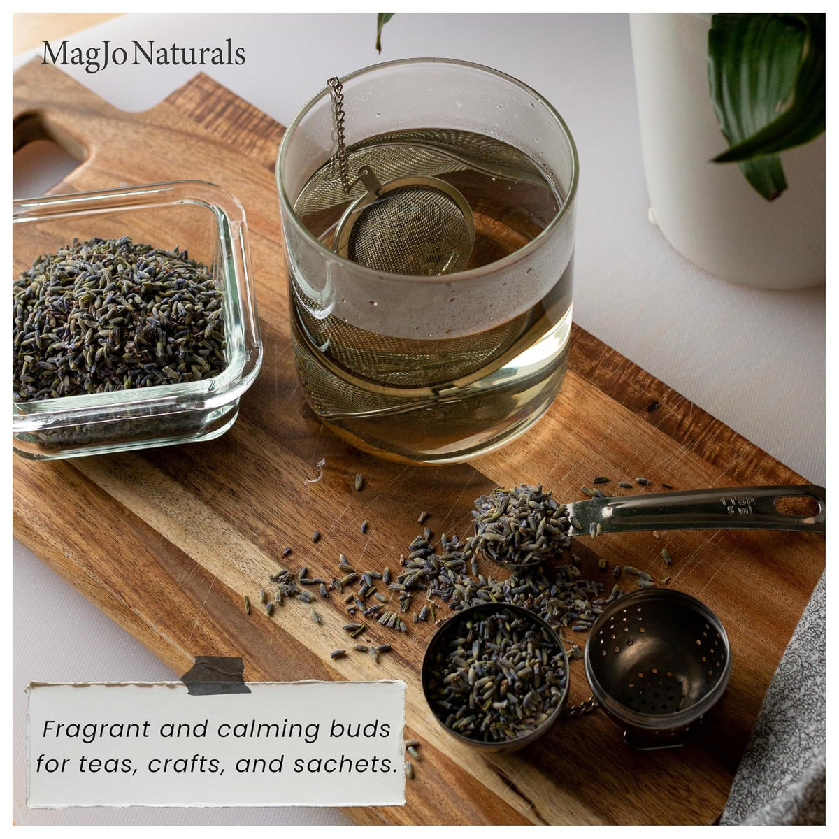 Relaxing lavender herbal infusion