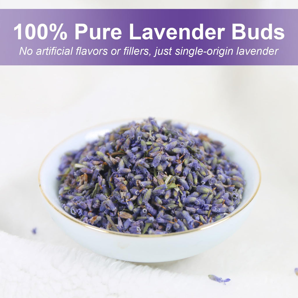 relaxing lavender herbal tea bags