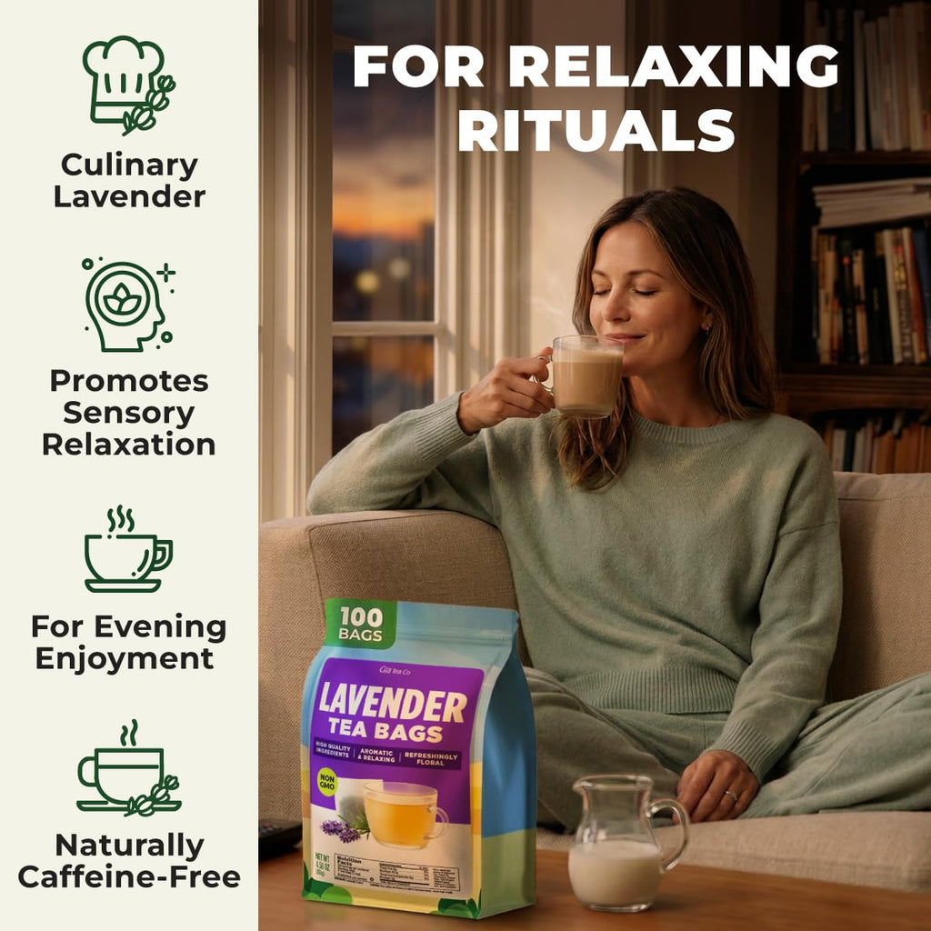 relaxing lavender tea for sleep