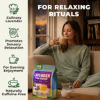 relaxing lavender tea for sleep