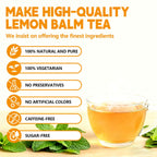 relaxing lemon balm herbal infusion