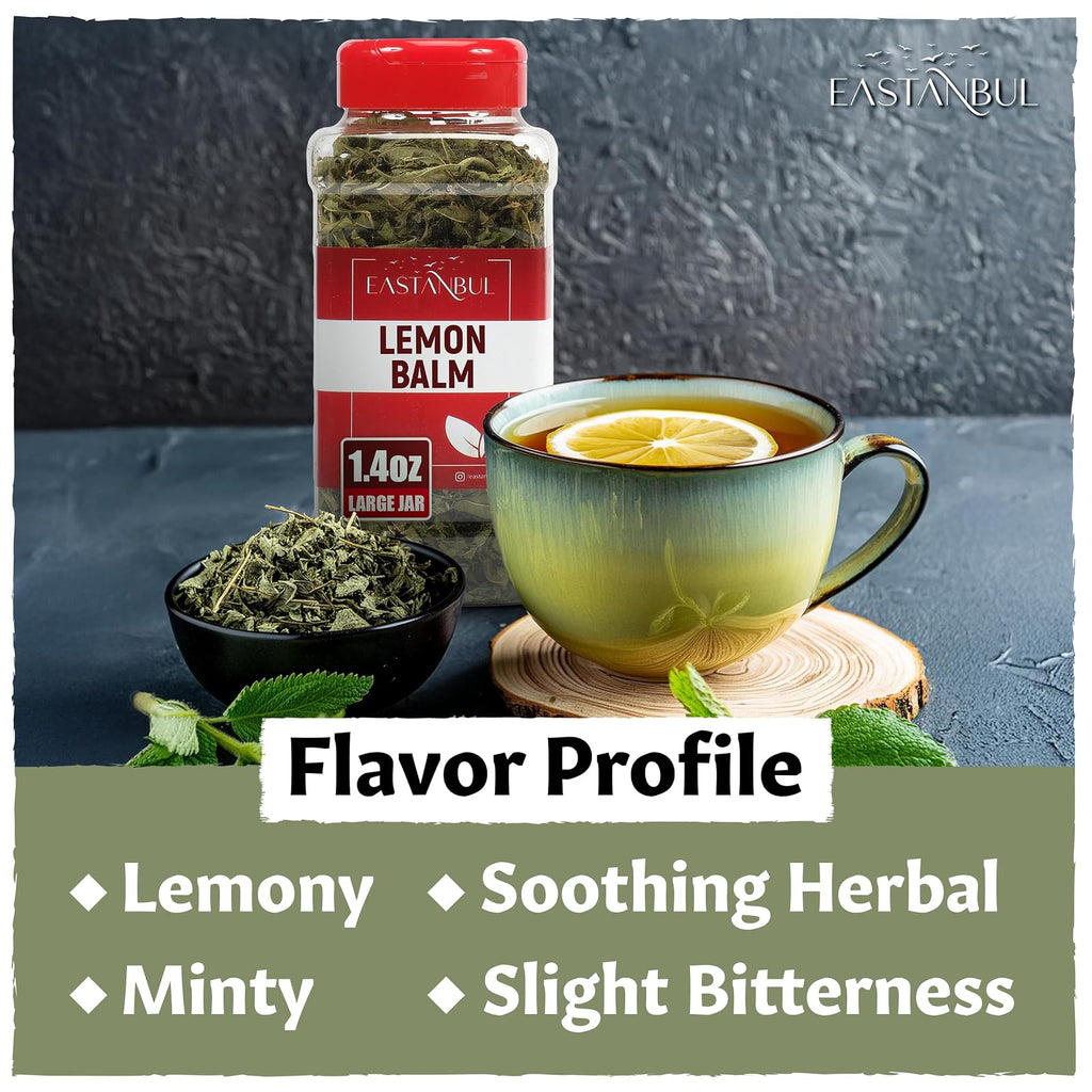 relaxing lemon balm leaf tea