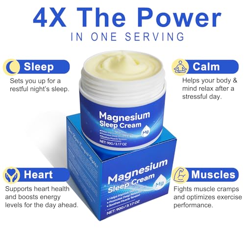 relaxing magnesium cream for bedtime routine