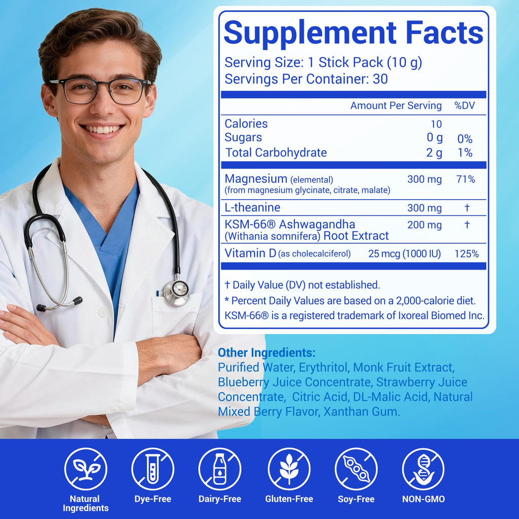 relaxing magnesium glycinate powder drink