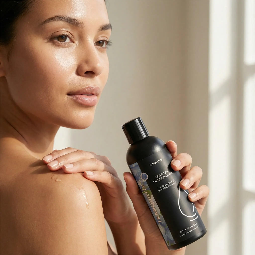 relaxing magnesium oil with lemon scent