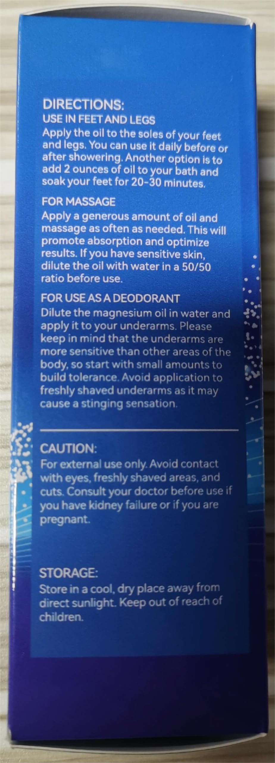 relaxing magnesium spray for tension relief