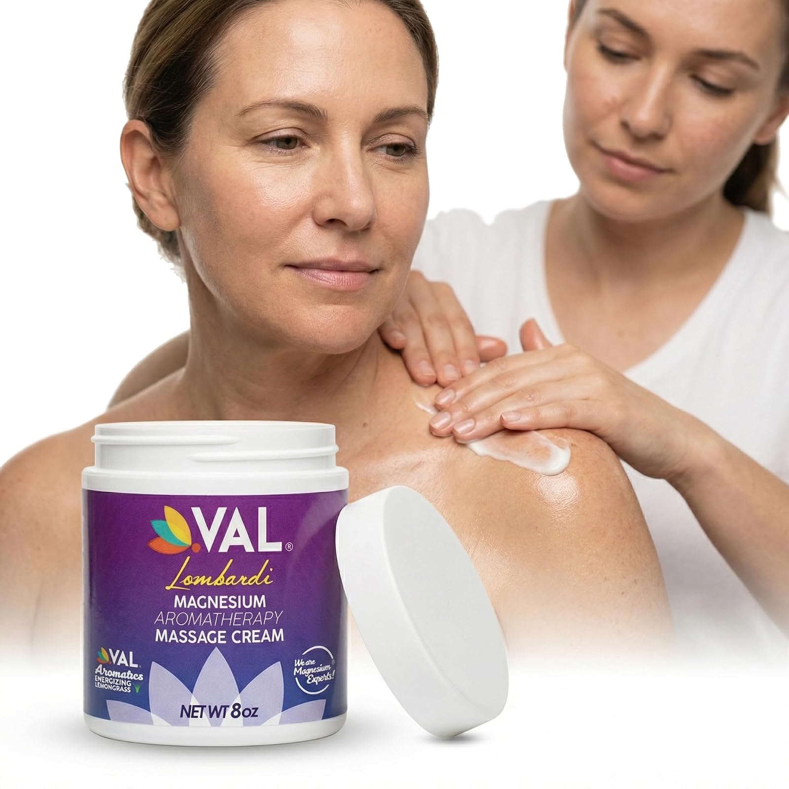 relaxing massage cream with magnesium