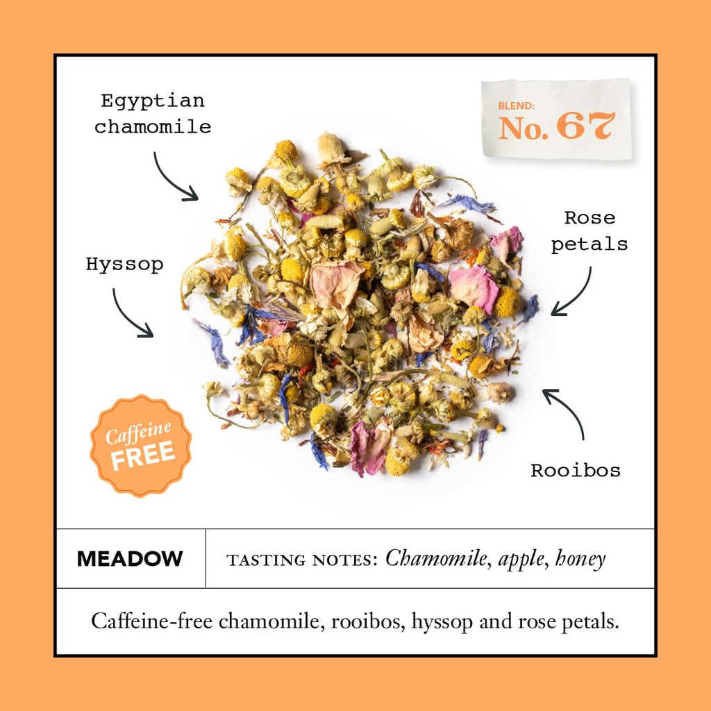 relaxing meadow chamomile tea blend