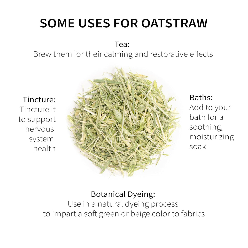 Relaxing oatstraw tea for stress relief
