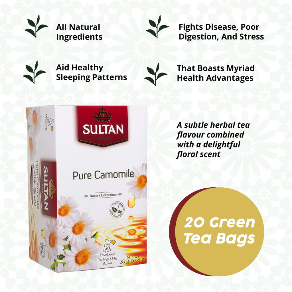 relaxing pure chamomile tea experience