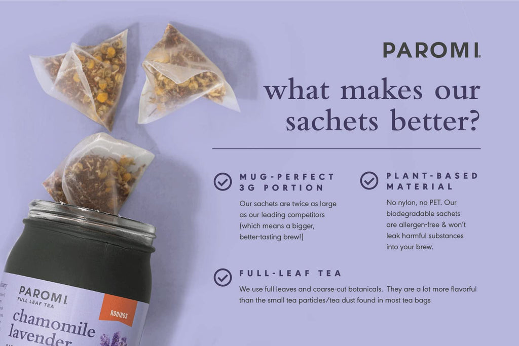 relaxing rooibos tea with lavender