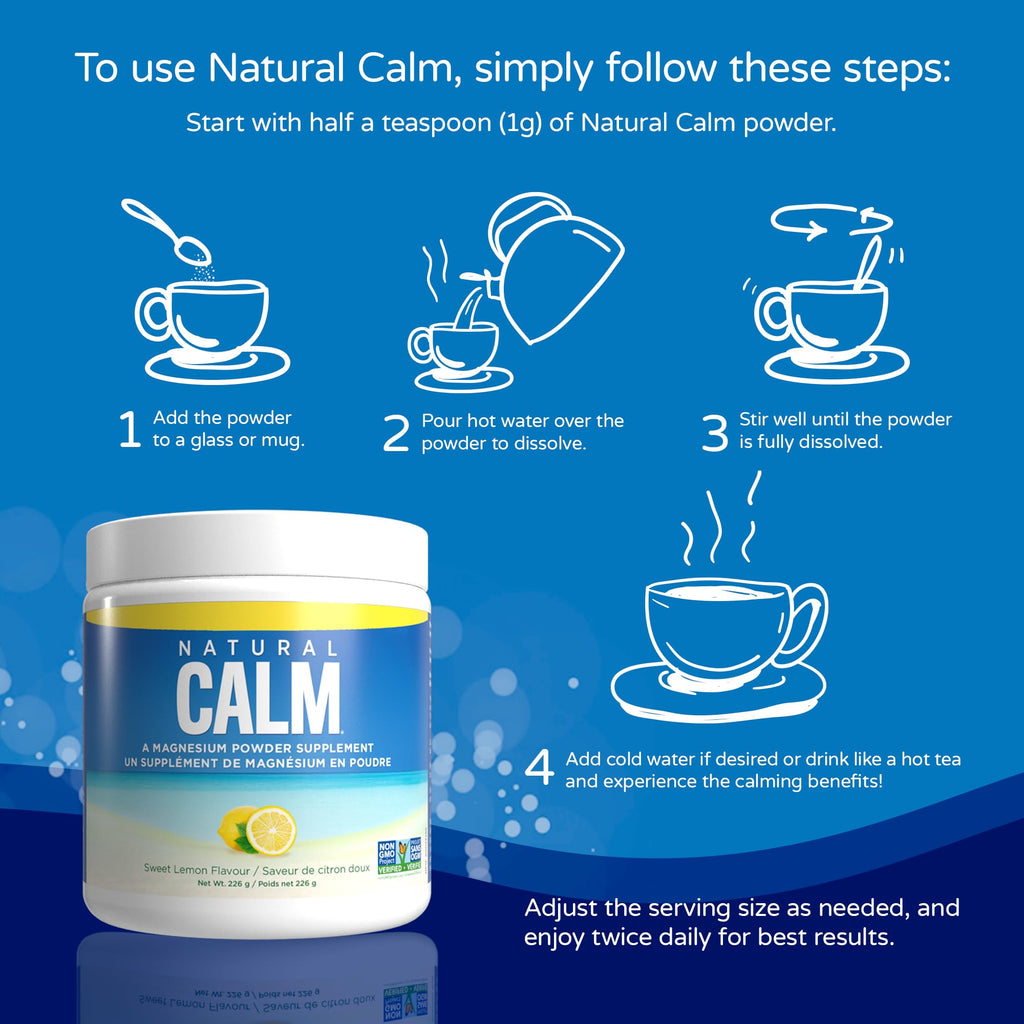 relaxing sweet lemon magnesium powder