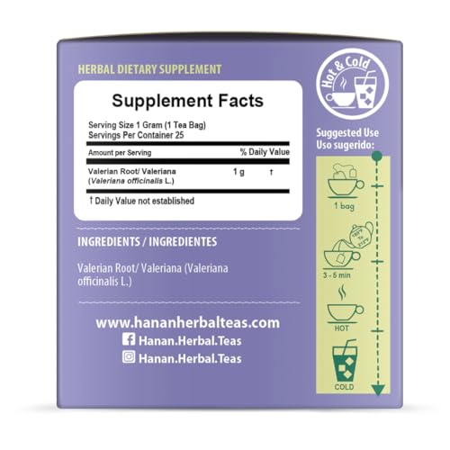 relaxing tea with valerian extract