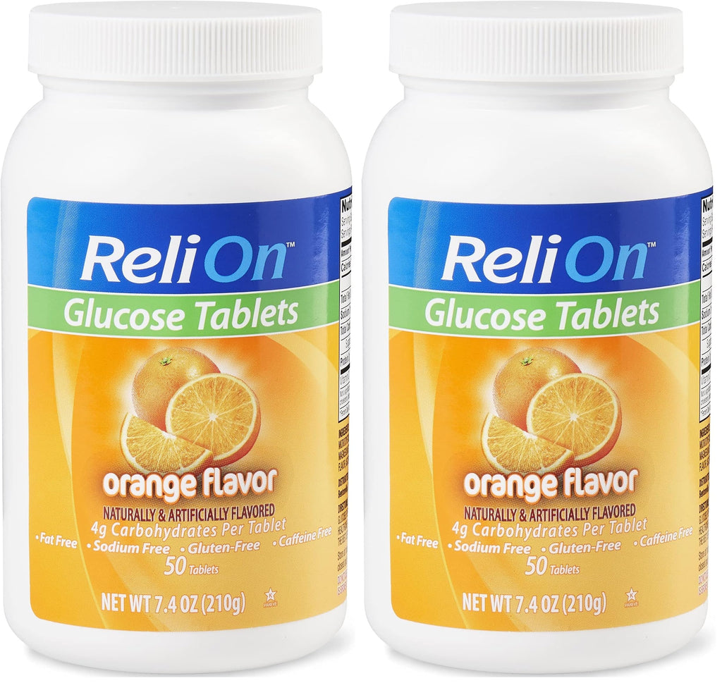 Reli On glucose tablets for energy