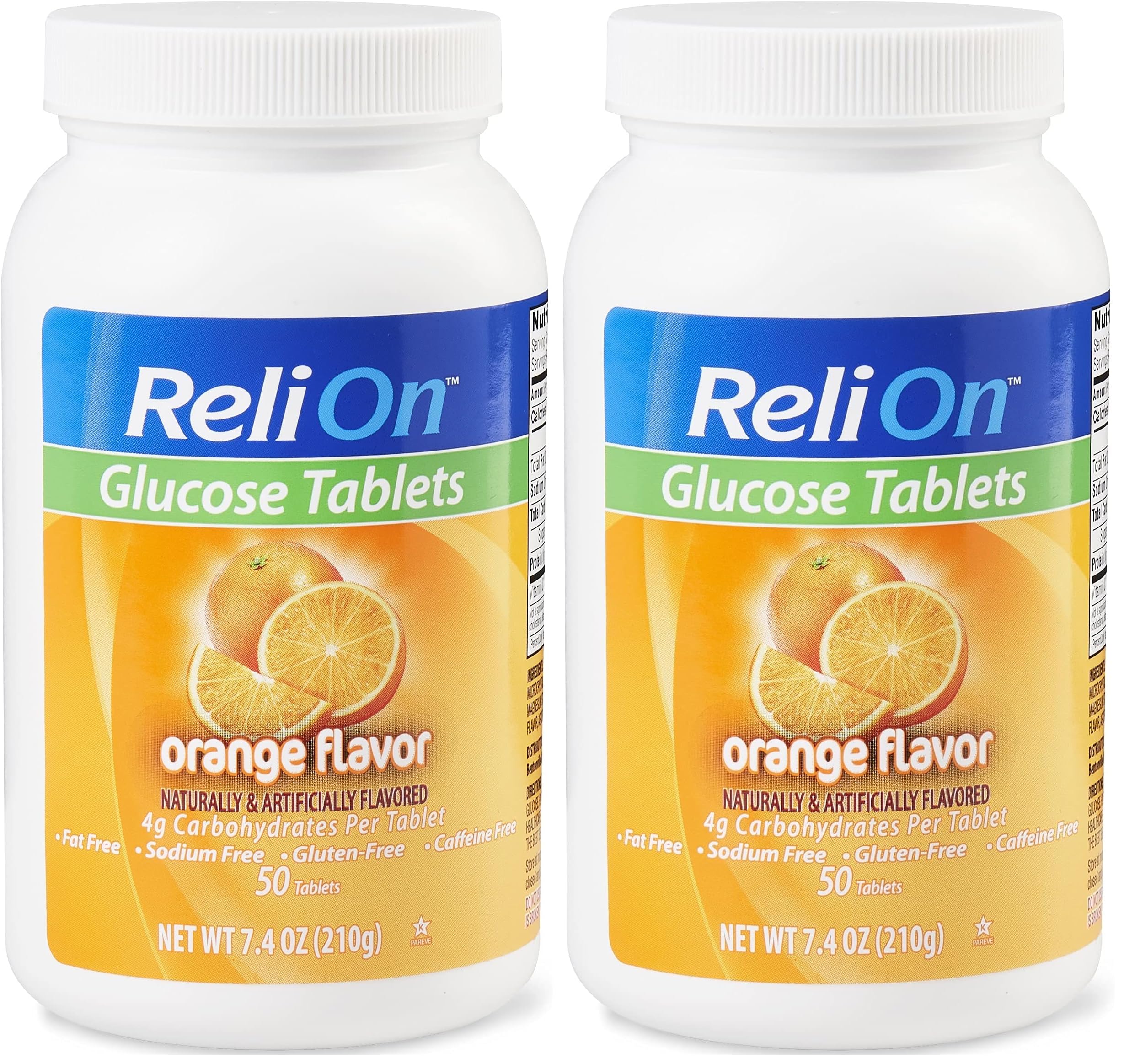 Reli On glucose tablets for energy
