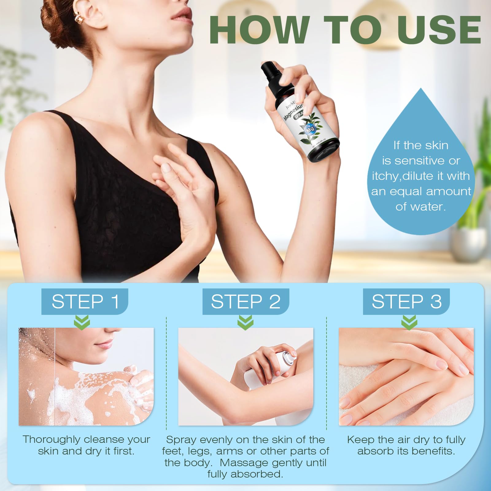 relief from foot cramps magnesium spray