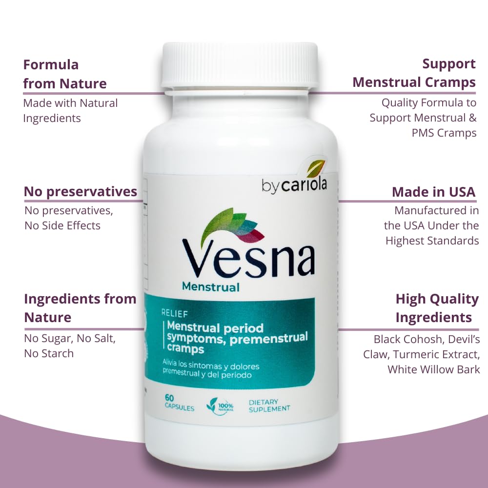 relief from menstrual cramps and bloating