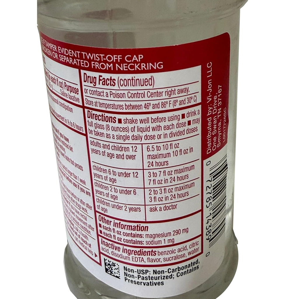 relief with magnesium citrate solution