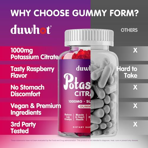 Relieve leg cramps with potassium gummies
