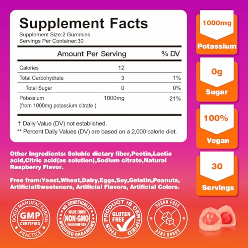 Relieve leg cramps with potassium gummies