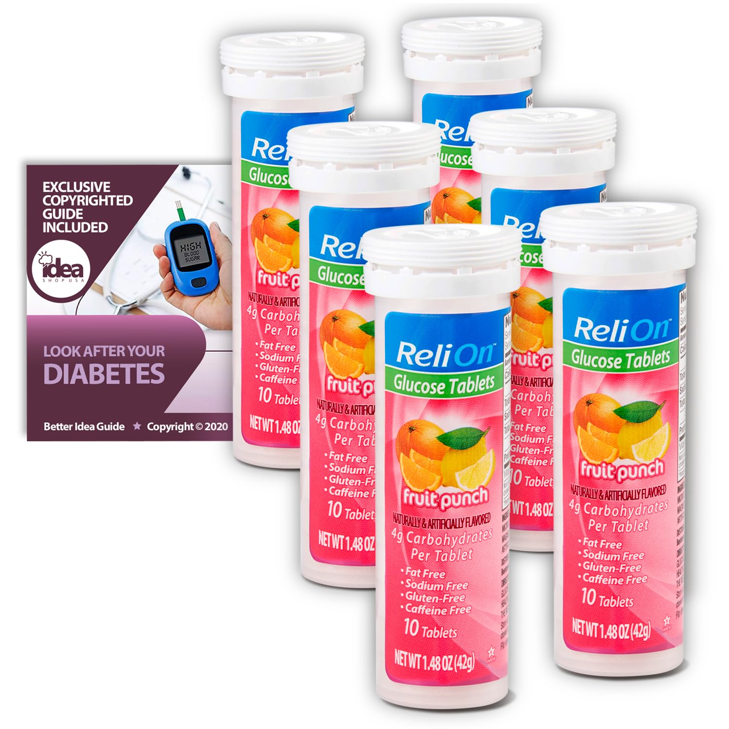 ReliOn Fruit Punch glucose tablets