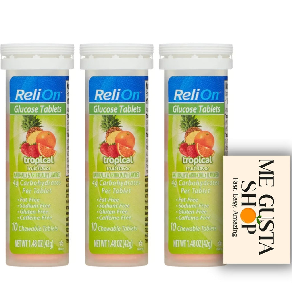 Relion glucose tablets tropical fruit