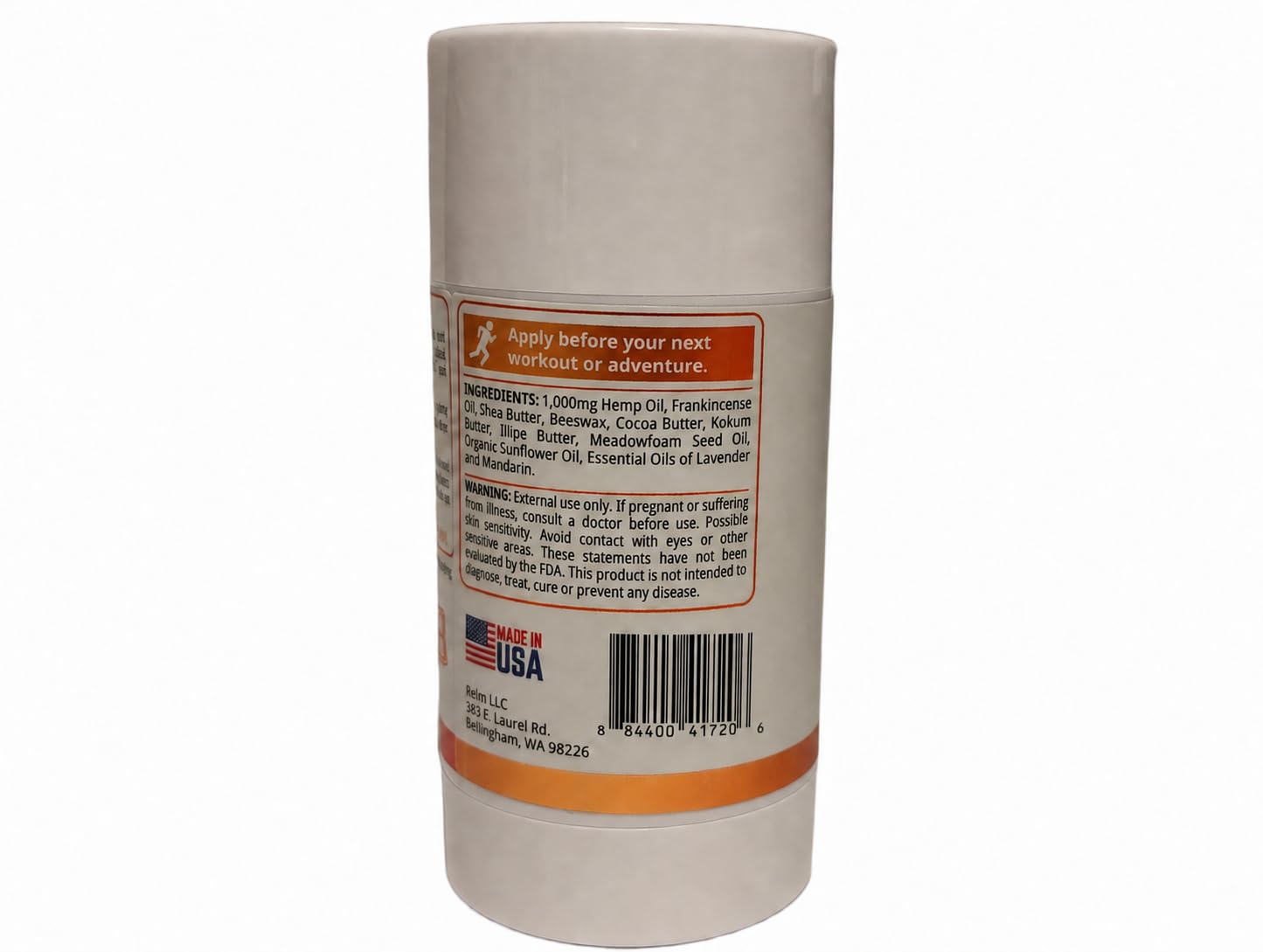 Relm Active hemp stick for recovery