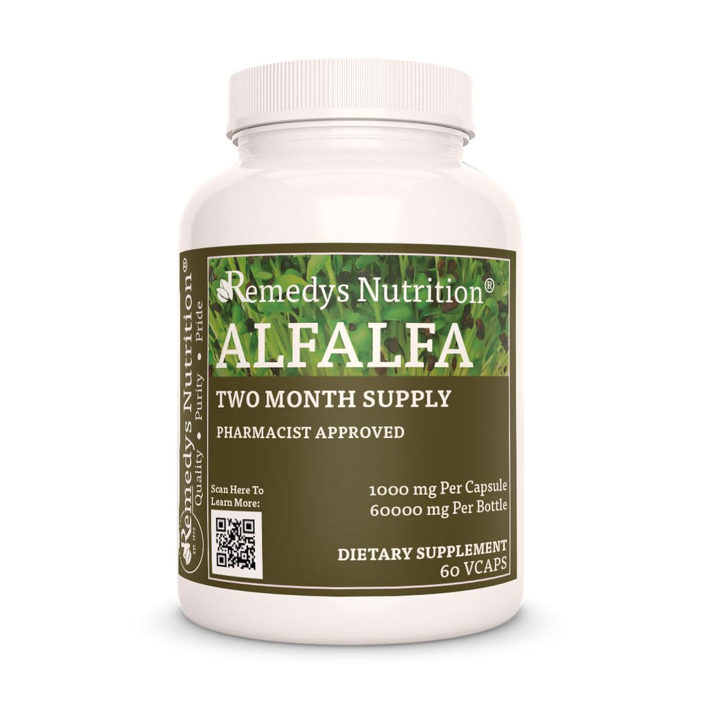 Remedy's Nutrition alfalfa vegan capsules