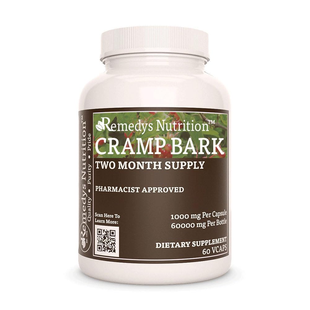 Remedy's Nutrition Cramp Bark capsules