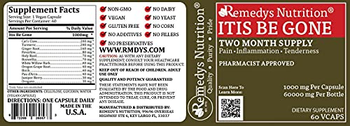 Remedy's Nutrition Itis Be Gone capsules
