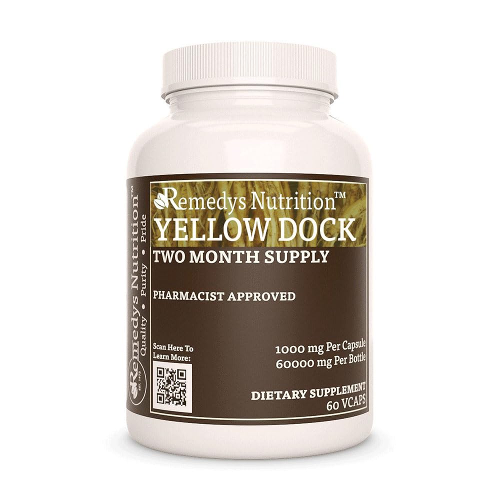 Remedy's Nutrition Yellow Dock Root capsules