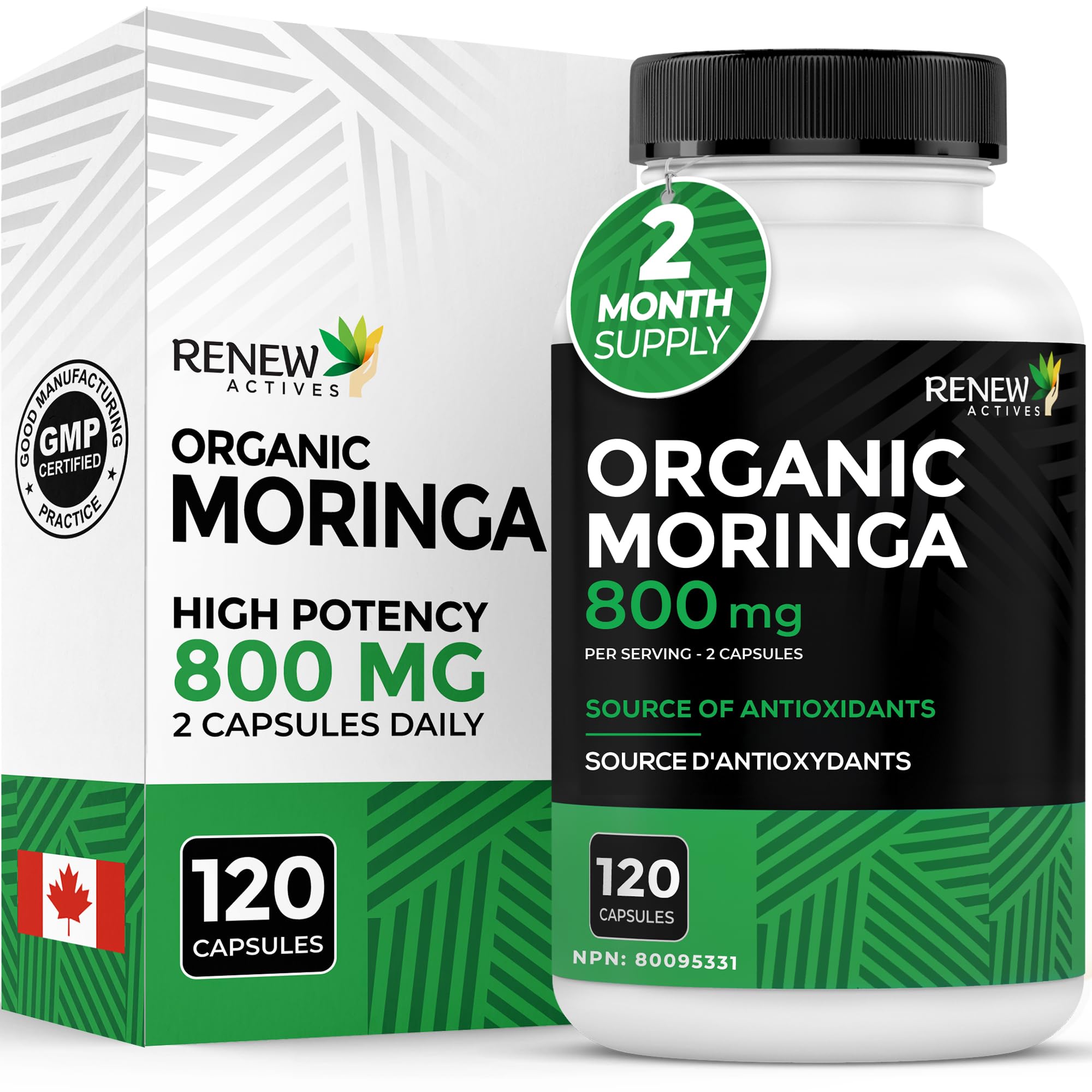 Renew Actives Moringa capsules for energy