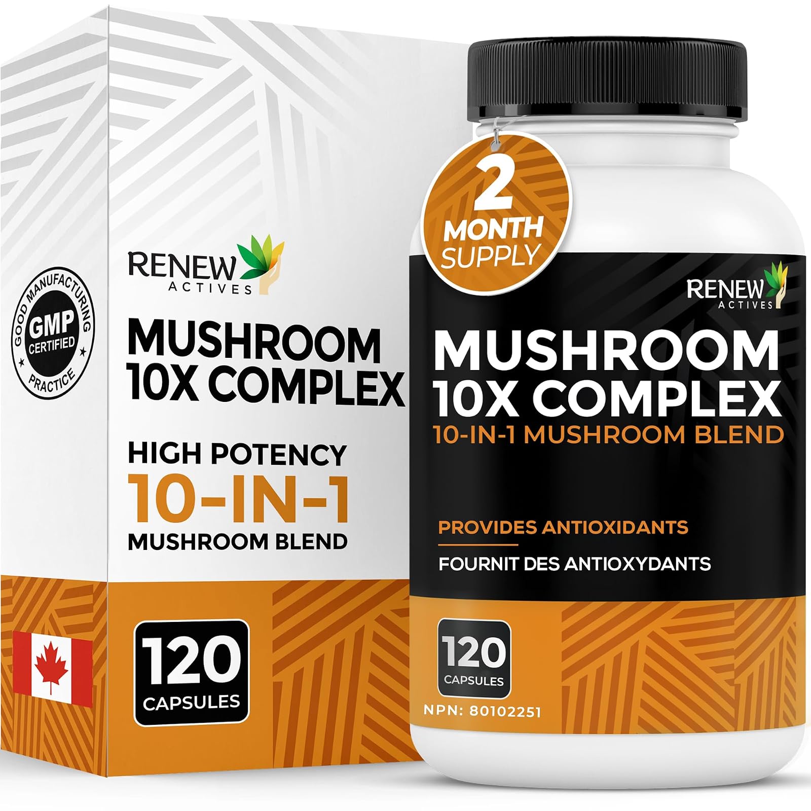 RENEW ACTIVES mushroom blends for immunity