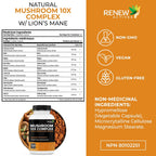 RENEW ACTIVES mushroom capsules for overall vitality