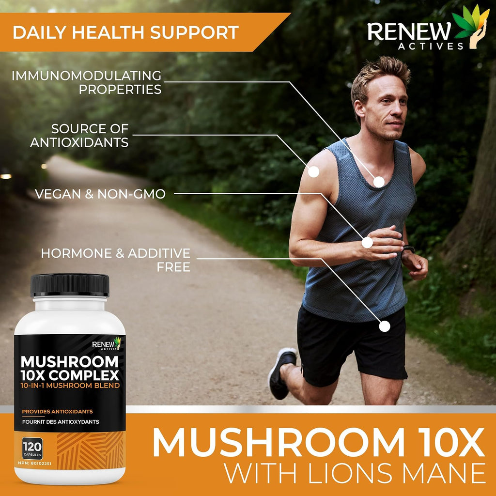 RENEW ACTIVES mushroom complex for stress relief
