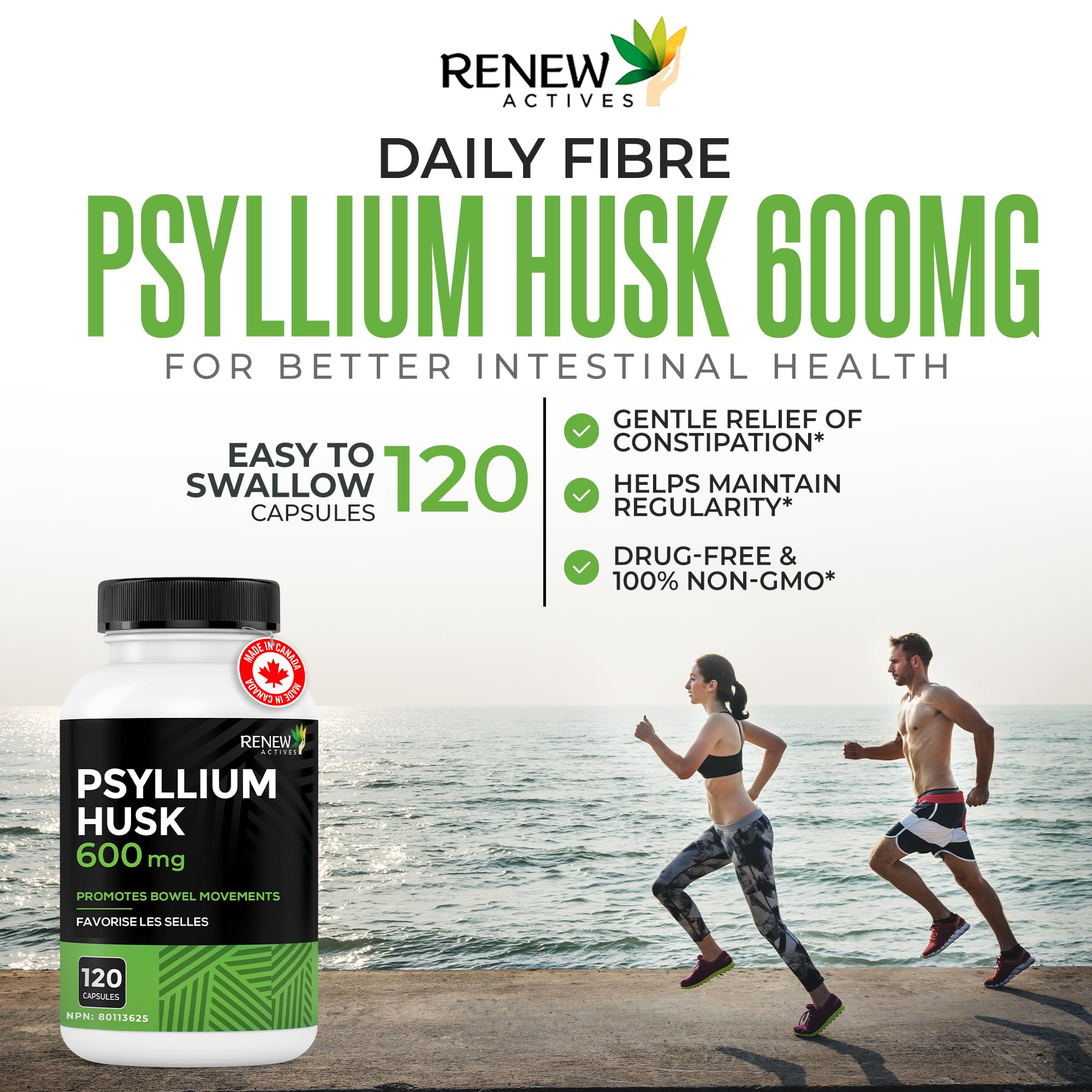 Renew Actives psyllium for constipation relief