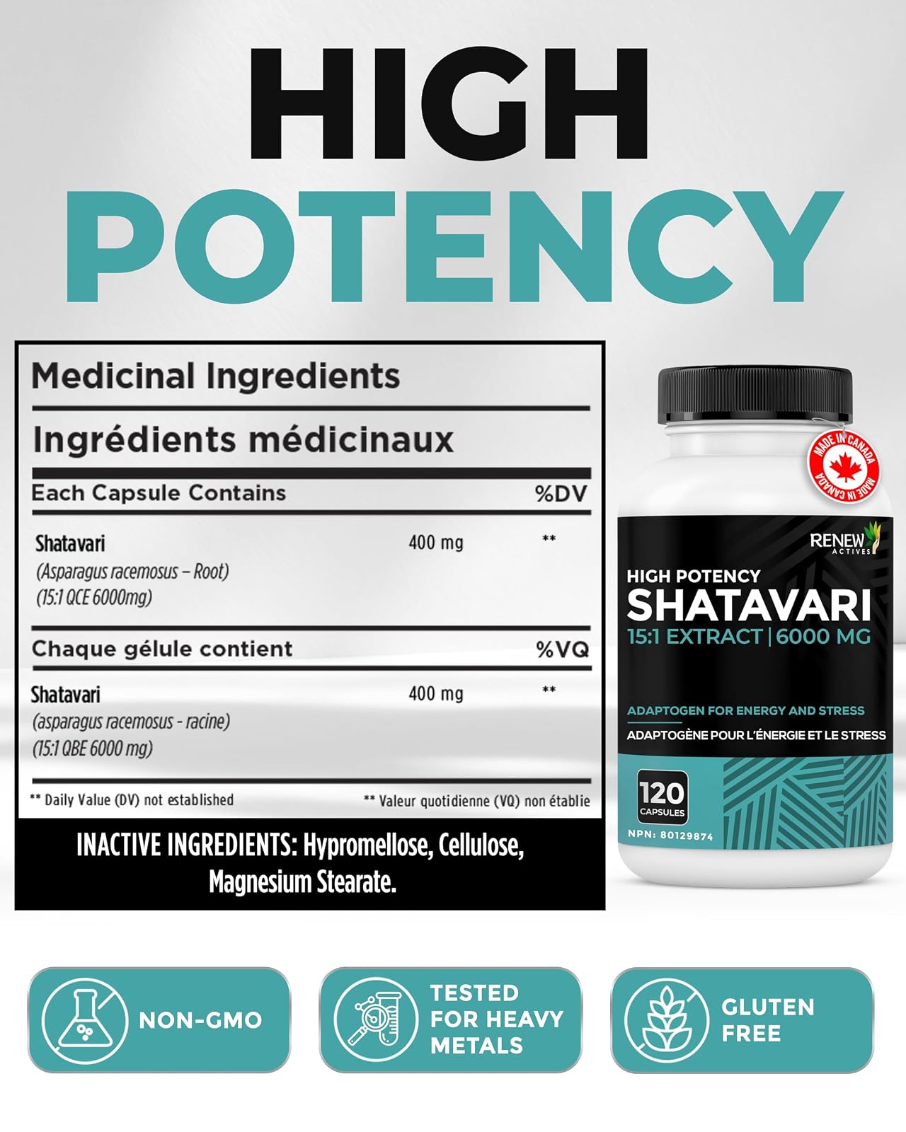 Renew Actives Shatavari for digestive health