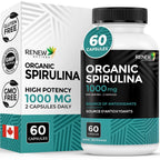 Renew Actives spirulina capsules for energy