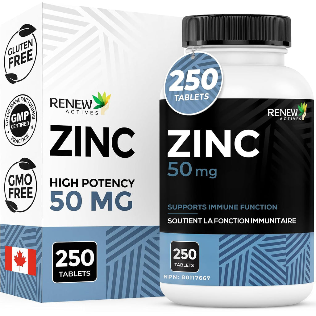Renew Actives zinc supplement tablets