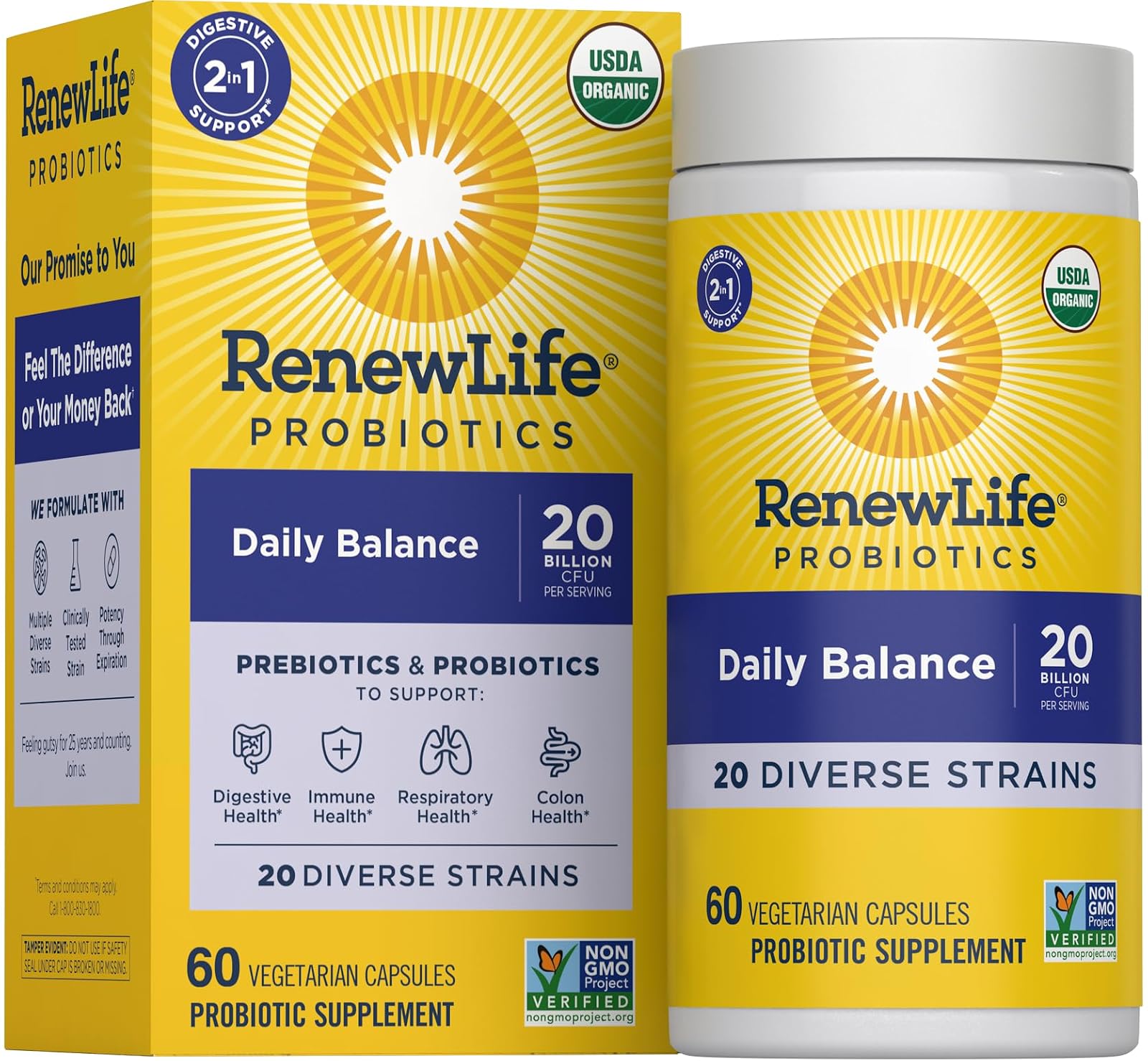 Renew Life Daily Balance Probiotic capsules