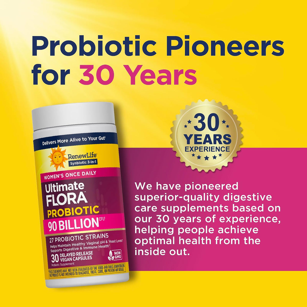 Renew Life daily probiotic supplement
